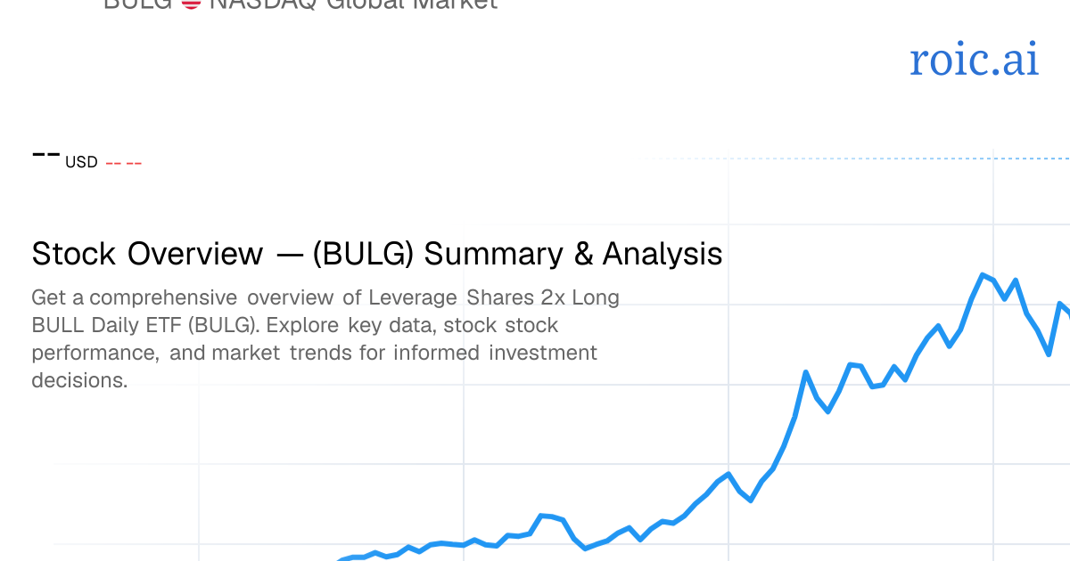 Leverage Shares 2X Long BULL Daily ETF Stock — BULG Overview — Roic AI