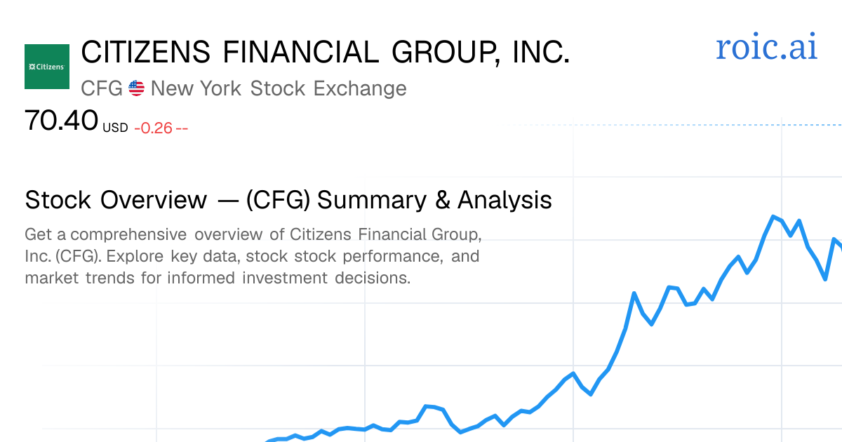 Citizens Financial Group, Inc. Stock — CFG Overview — Roic AI