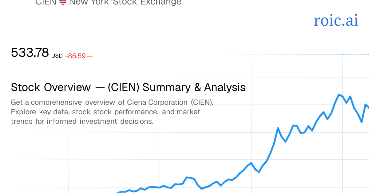 Ciena Corporation Stock Overview — CIEN Summary & Analysis — Roic AI