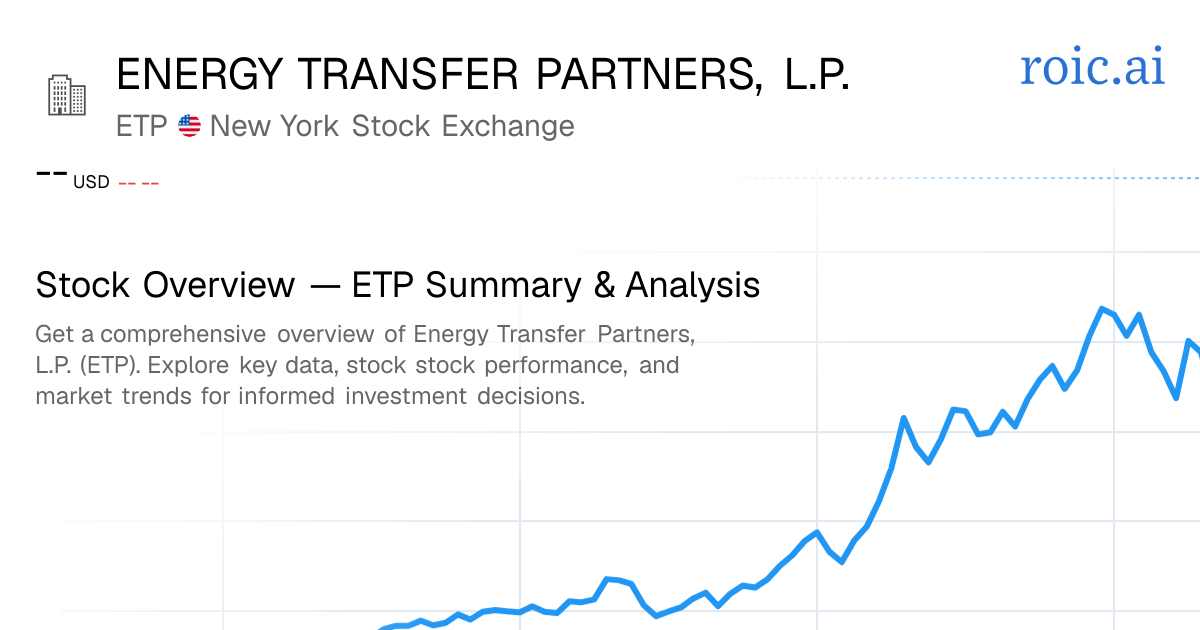 Energy Transfer Partners, L.P. Stock Report — ETP Analysis — Roic AI