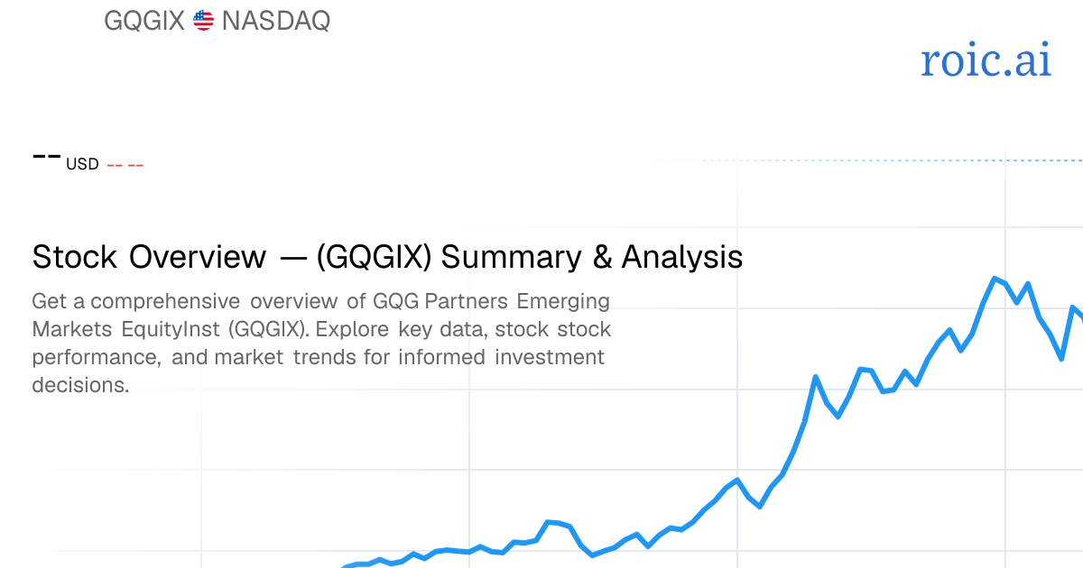 GQG Partners Emerging Markets EquityInst Stock — GQGIX Overview — Roic AI