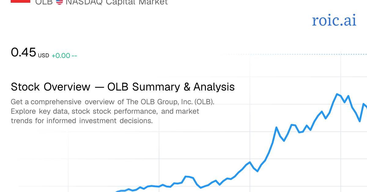 The OLB Group, Inc. Stock Report — OLB Analysis — Roic AI