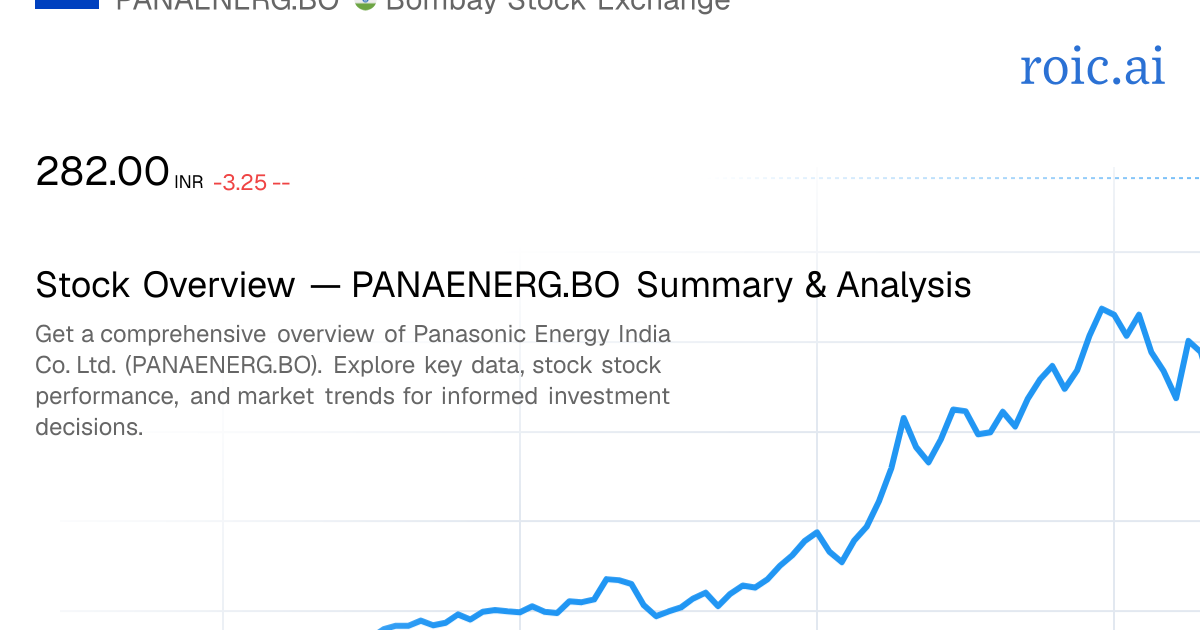 Panasonic Energy India Co. Ltd. Stock Report — PANAENERG.BO — Roic AI