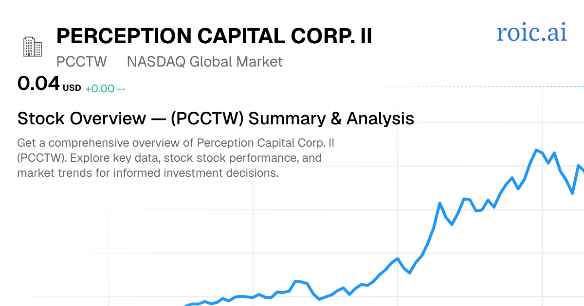 Perception Capital Corp. II Stock — PCCTW Overview — Roic AI