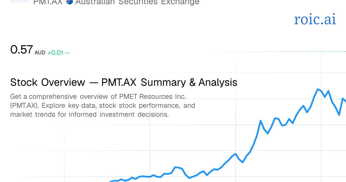Patriot Battery Metals Inc. Stock Report — PMT.AX Analysis — Roic AI