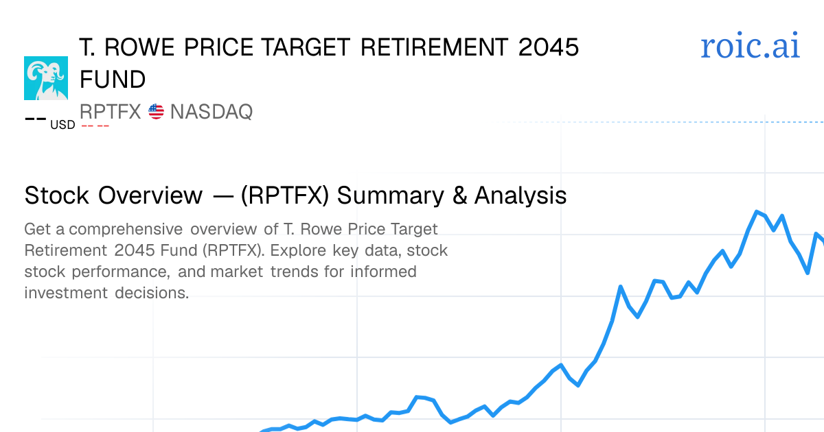 T. Rowe Price Target Retirement 2045 Fund Stock — RPTFX Overview — Roic AI