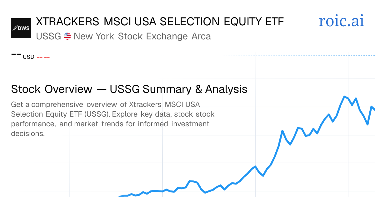 Xtrackers MSCI USA ESG Leaders Equity ETF Stock Report — USSG — Roic AI